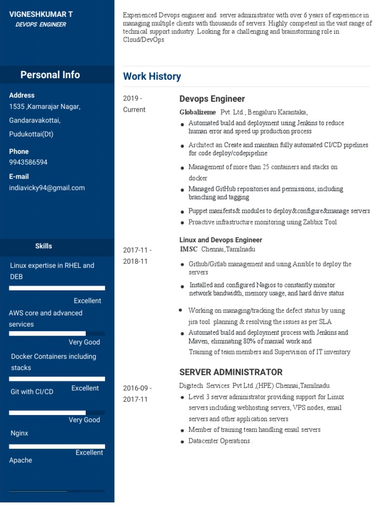 Resume Format | PDF | Free Software | Telecommunications