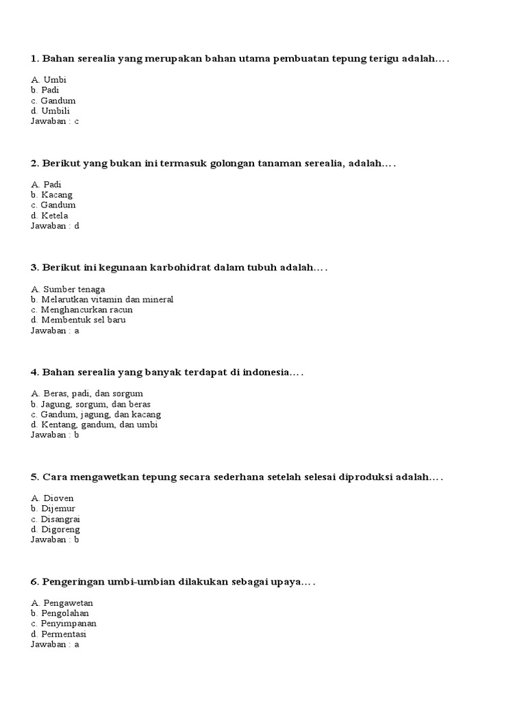 Contoh Soal Ujian Prakarya | PDF | Griya & Taman | Teknologi & Rekayasa