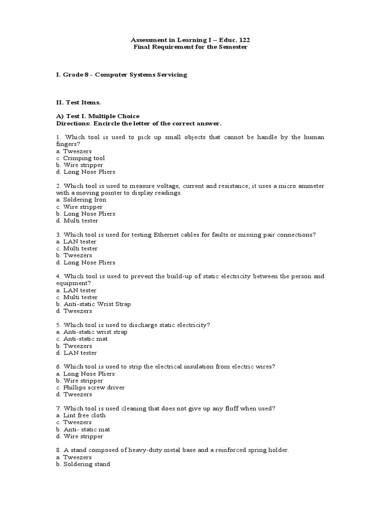 Wilhelm Peralta - Assessment in Learning I - Final Requirement | PDF ... Wilhelm Peralta - Assessment in Learning I - Final Requirement | PDF ...