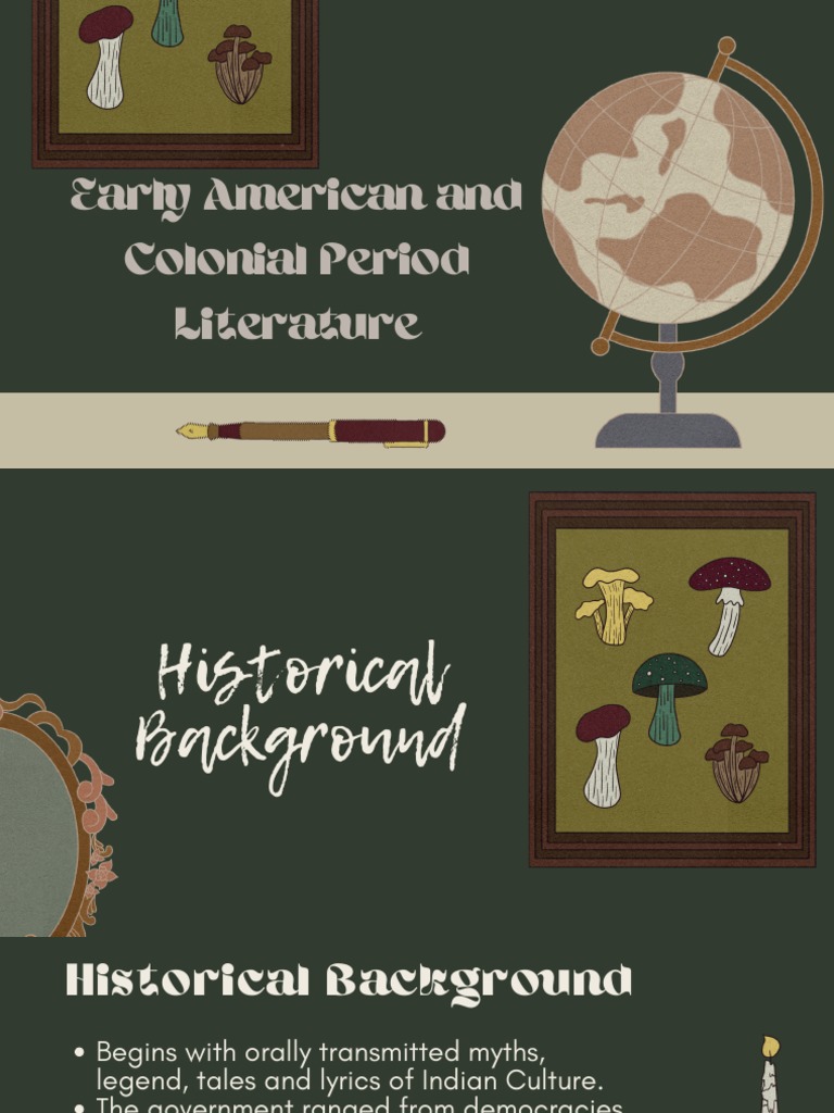 Group 6 Early American and Colonial Period Literature | PDF