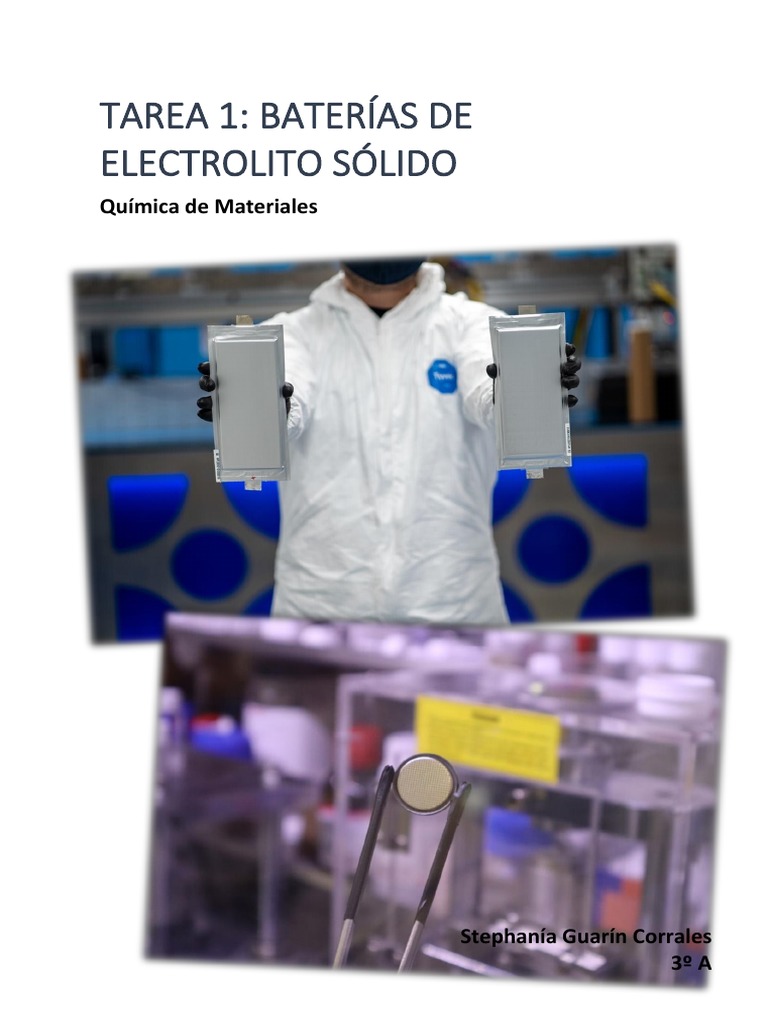 Baterías de Electrolito Sólido | PDF | Electrólito | Sólido