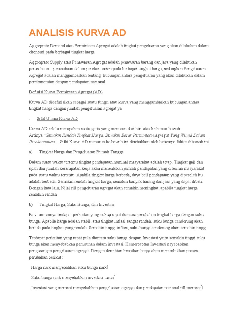 Analisis Kurva Ad | PDF
