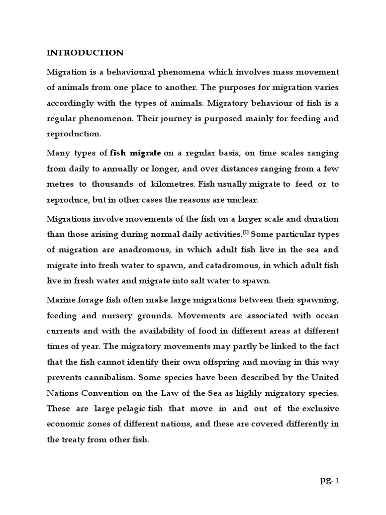 Fish Migration | PDF | Earth Sciences | Ecology