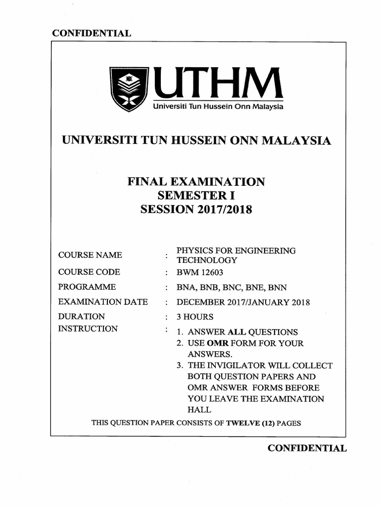 Uthm Paper | PDF