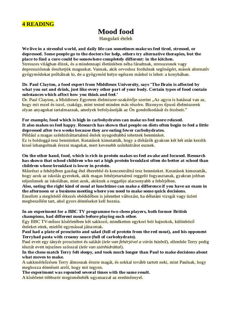 1a Mood Food | PDF