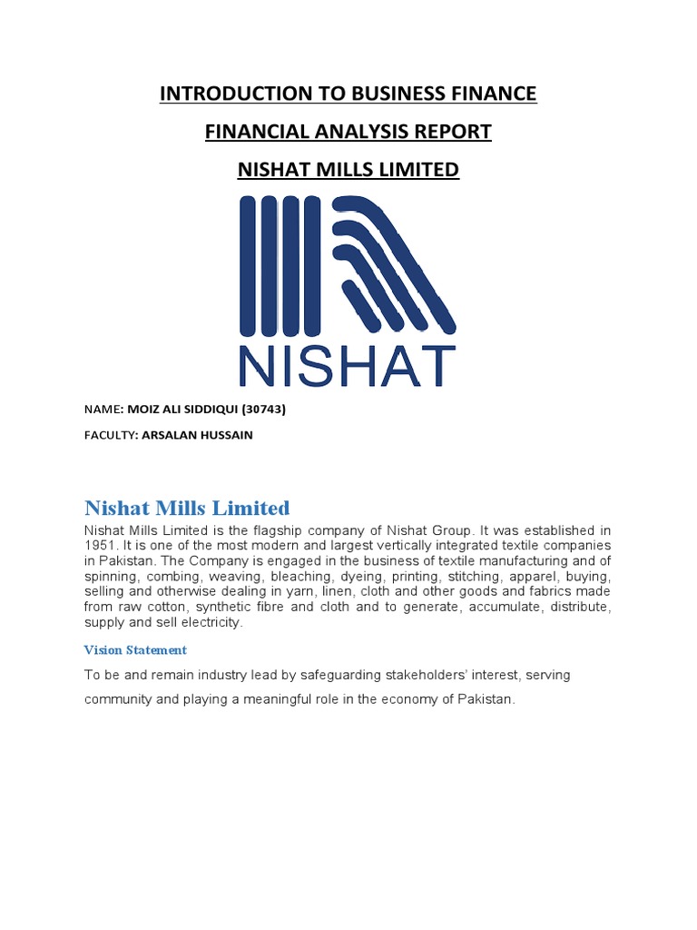 Nishat Mills Limited 1 | PDF | Equity (Finance) | Revenue