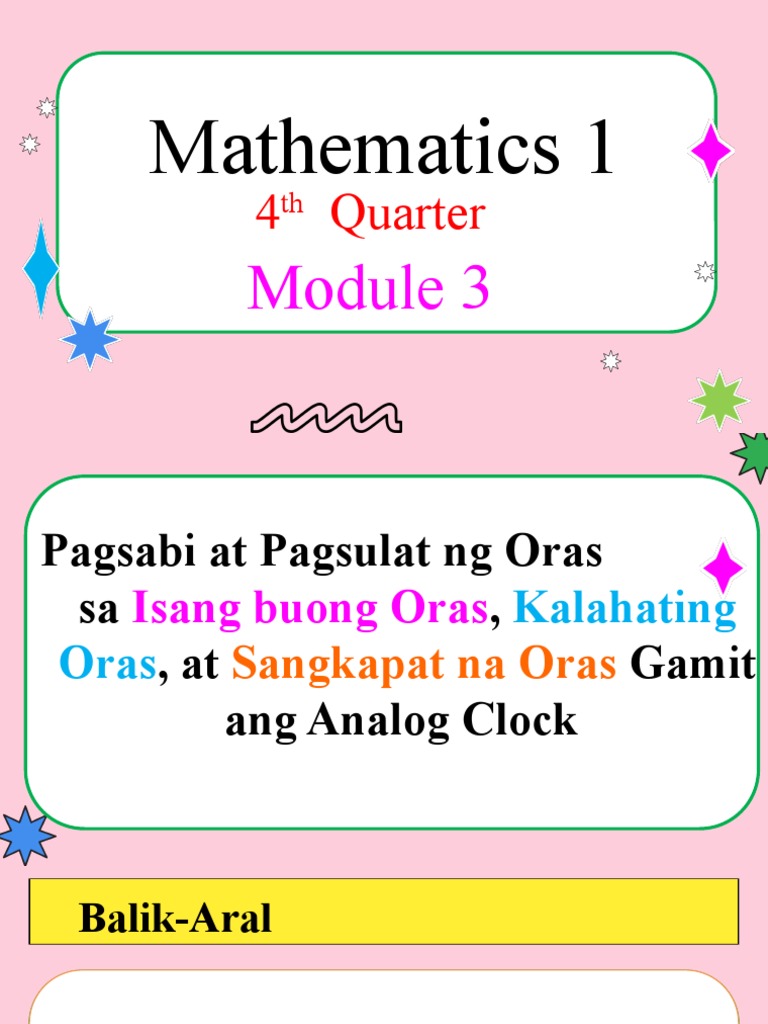 Q4 Math 1 Module 3 | PDF