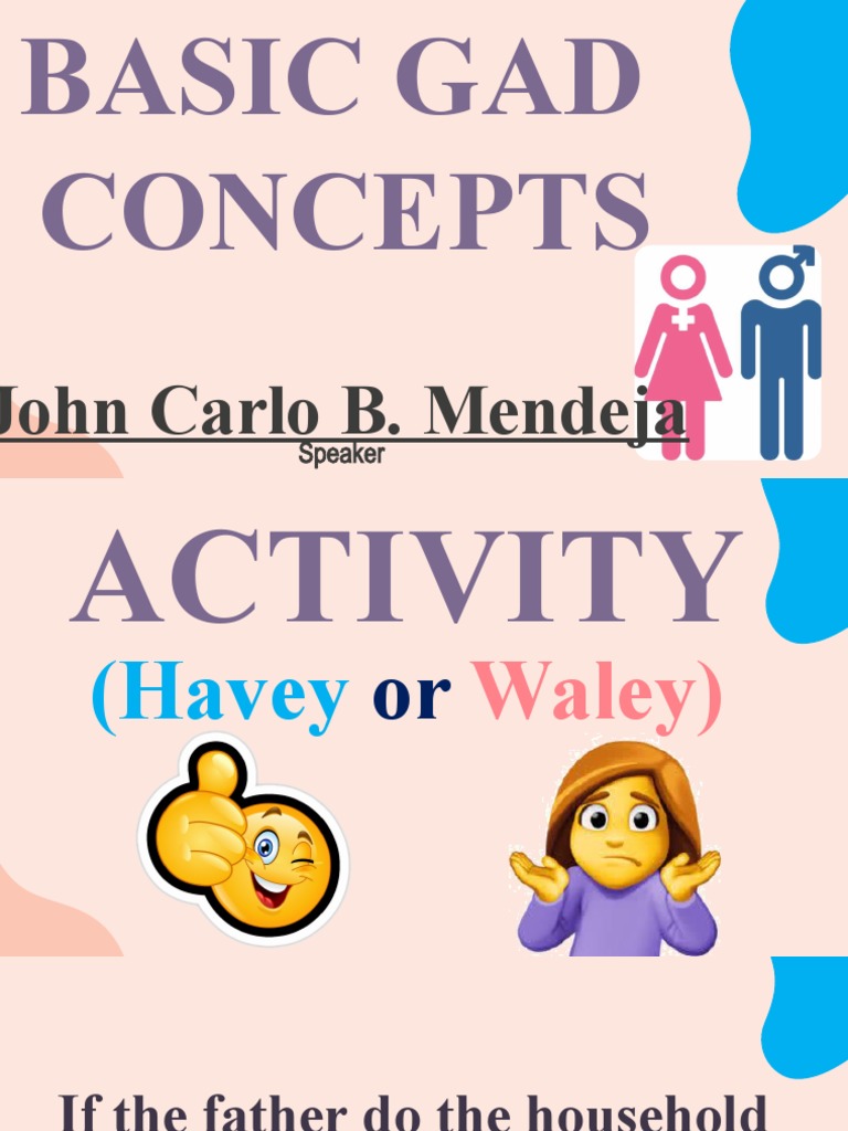 Basic Gad Concepts | PDF | Gender | Gender Studies