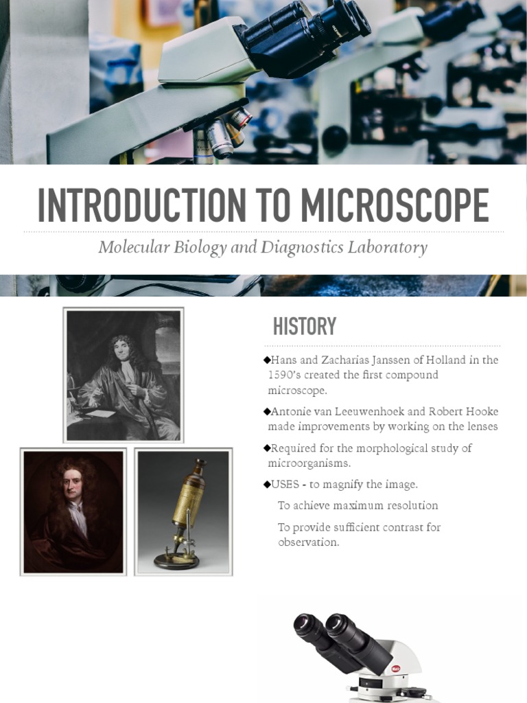 Introduction To Microscope | PDF | Microscope | Microscopy