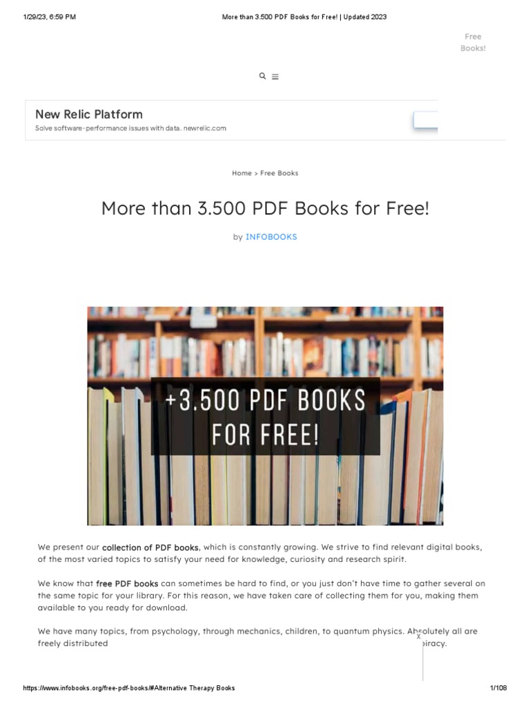 More Than 3.500 PDF Books For Free! - Updated 2023 | PDF | Mathematics ...