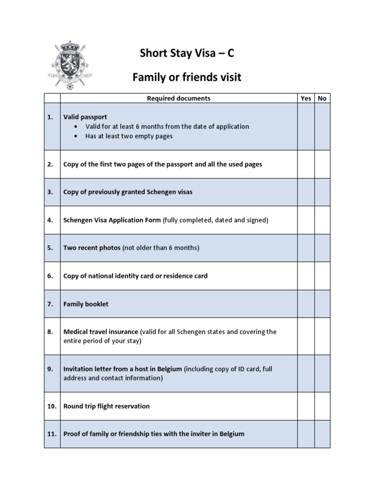 Visa - Type - Document - Family - Friend - Family - Friend Visit | Download Free PDF | Identity ...