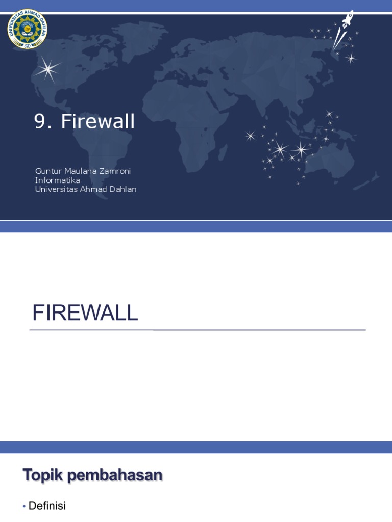 Materi 9 - Firewall | PDF