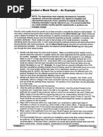 Mock Recall Record Sample | PDF