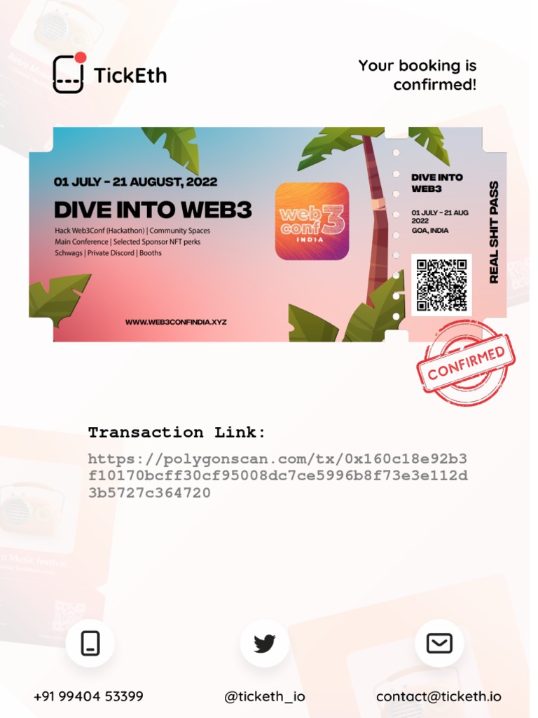 NFT Ticket For Conference | PDF