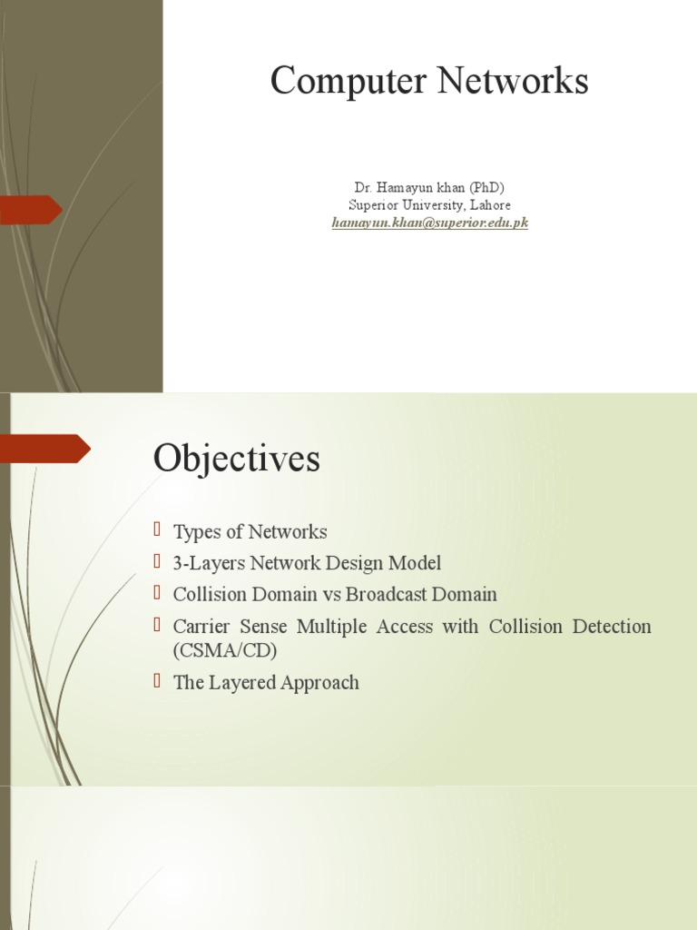 Lecture W2 CN Network Types, Layered Approach | PDF | Computer Network | Ethernet