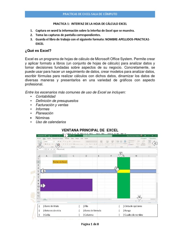 Practicas Excel | PDF | Microsoft Excel | Hoja de cálculo