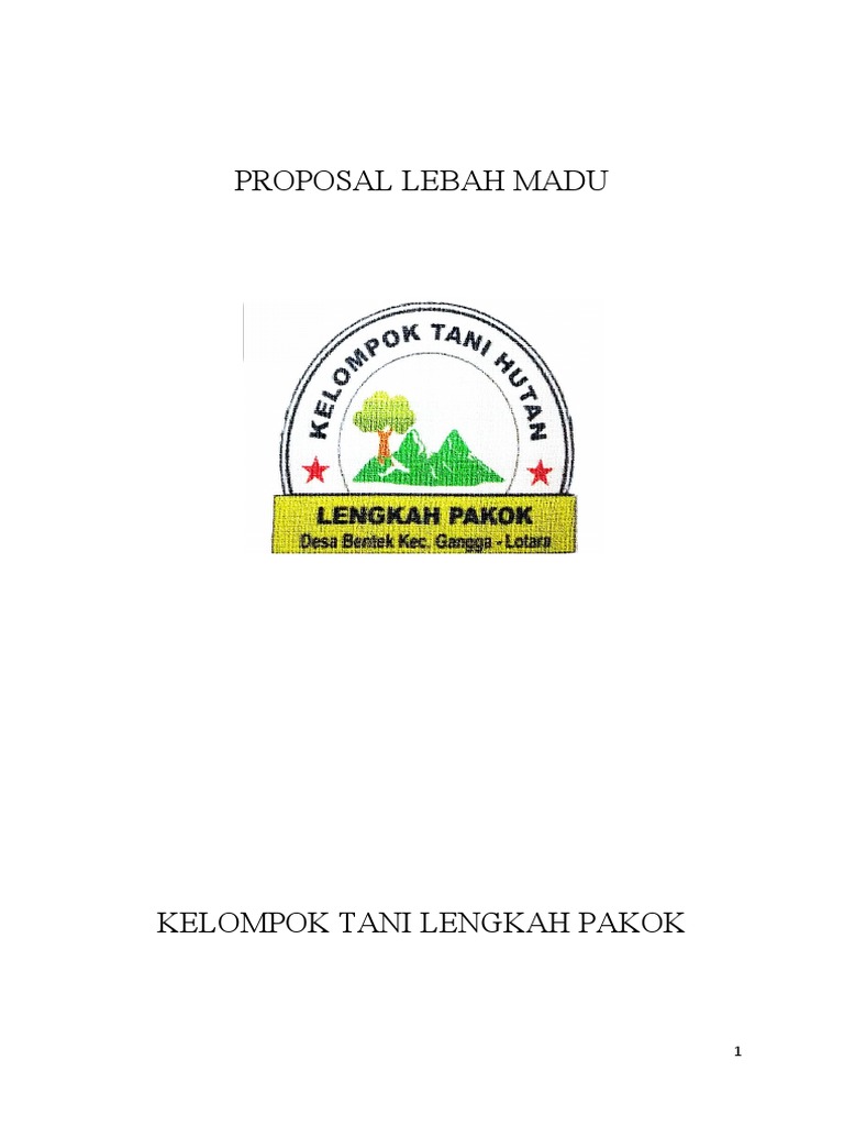 Proposal Pengadaan Peralatan Panen Dan Pengemasan Madu Lengkah Pakok | PDF