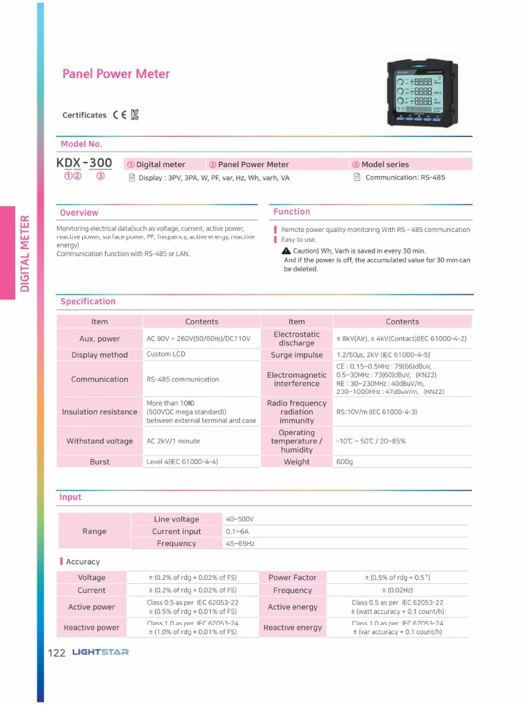Light Star KDX-300 Catalog | PDF