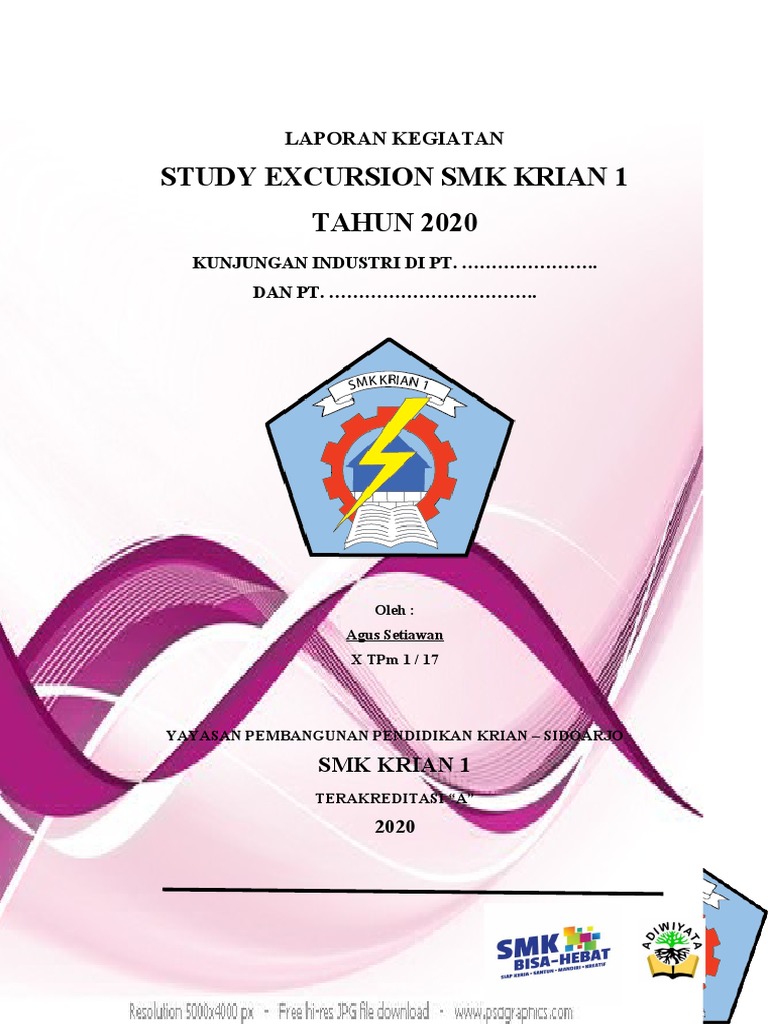 3 - Contoh Cover Laporan Kunjungan Industri 2 | PDF