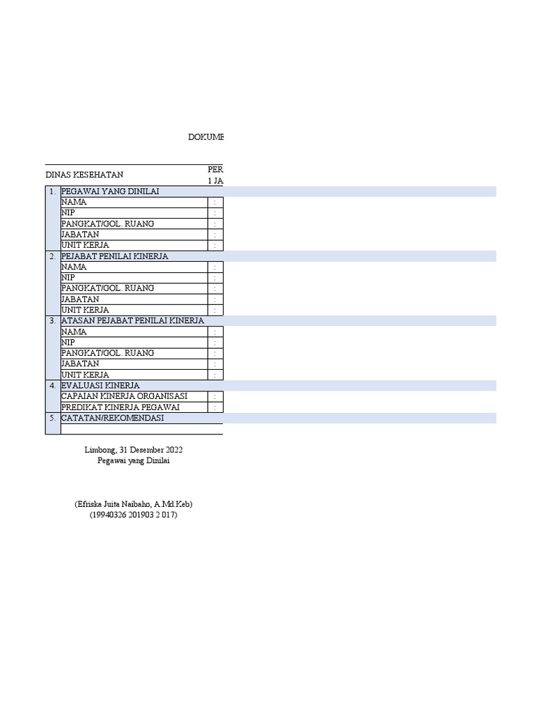 SKP Dan Ekp Bidan 2022 | PDF