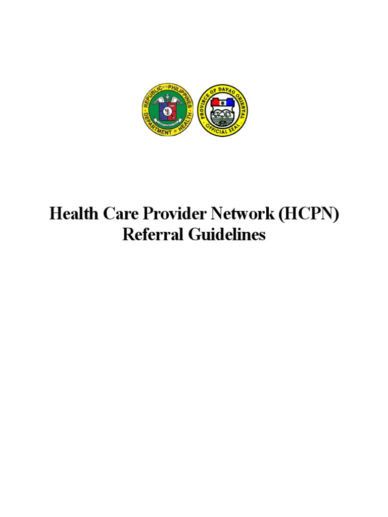 HCPN Referral Guidelines Overview | PDF | Patient | Medical Diagnosis