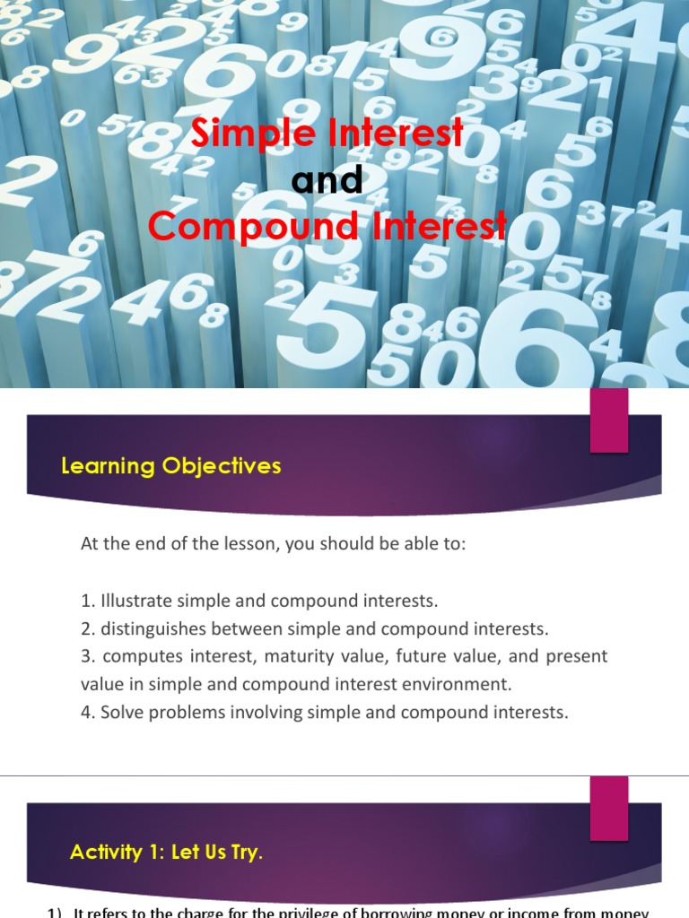 Simple and Compound Interest Guide | PDF | Interest | Compound Interest