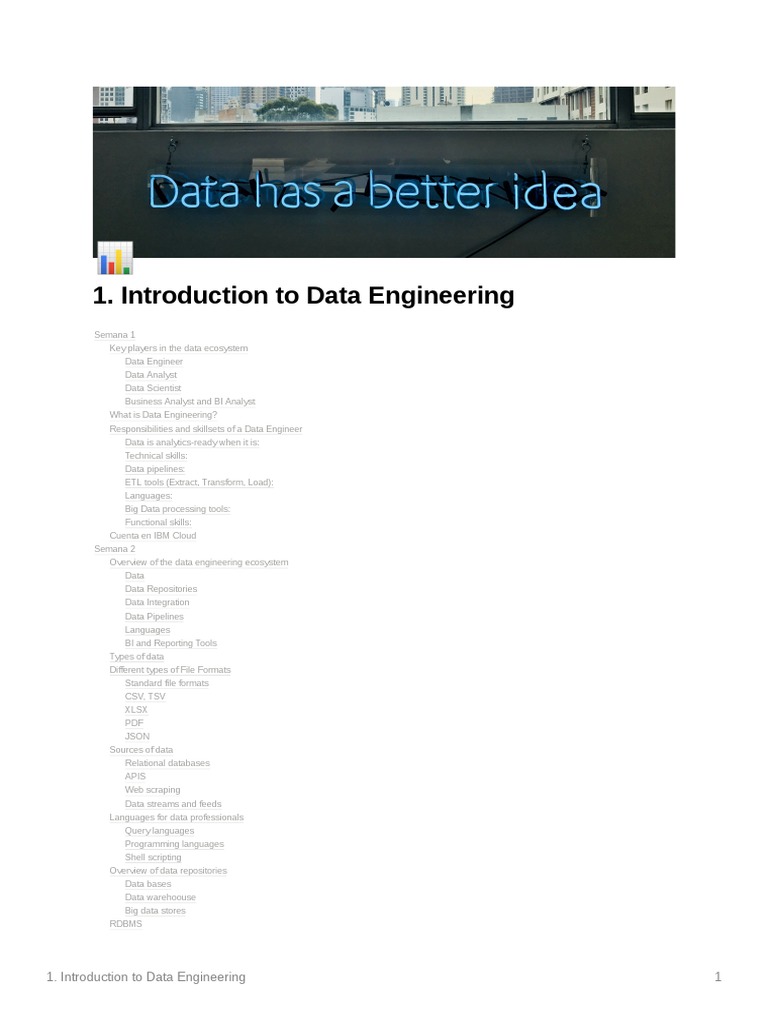 Introduction To Data Engineering | PDF | Comma Separated Values ...