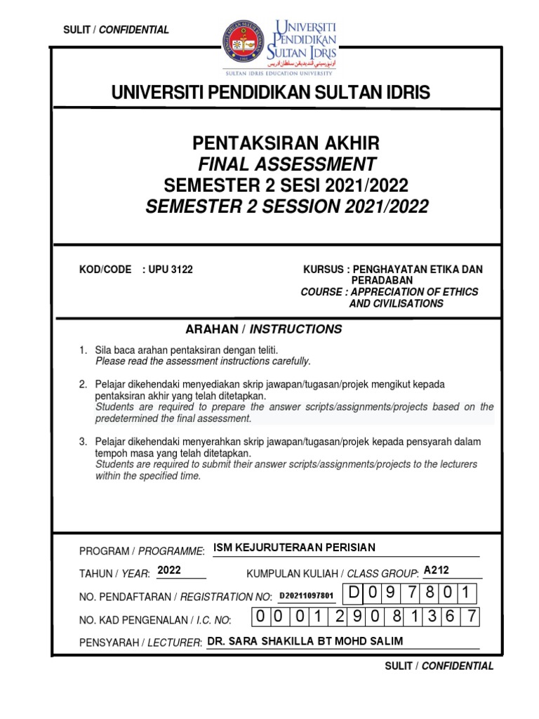 Mohamad Imran Bin Mohamad Yusri (D20211097801) | PDF