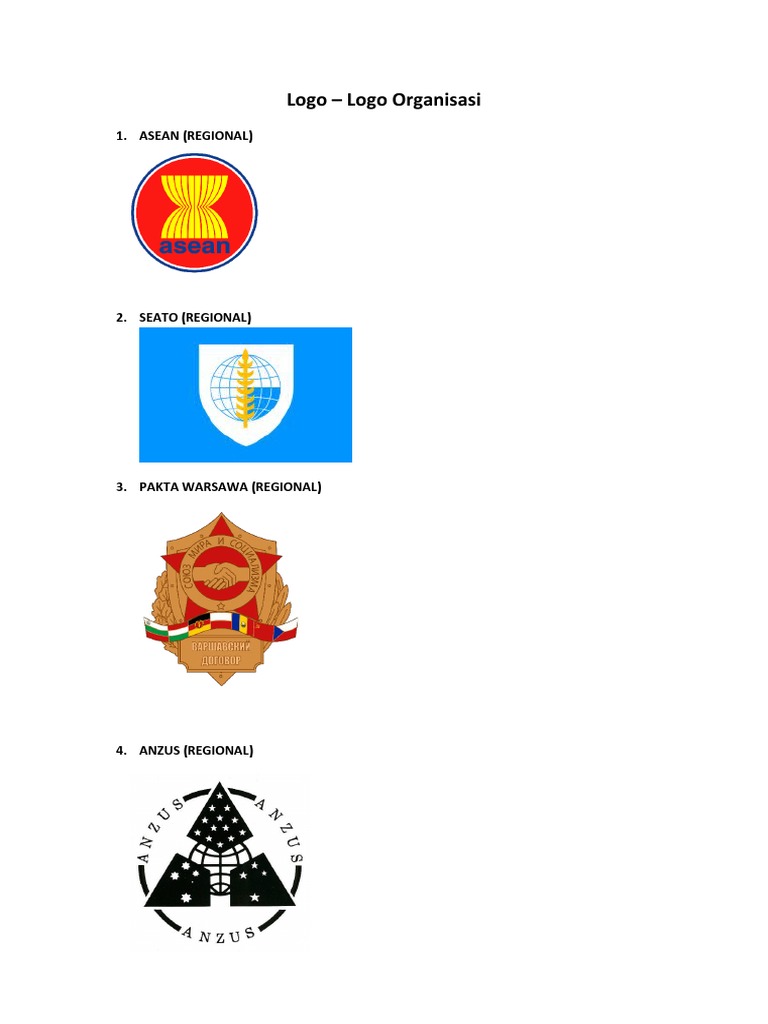 Logo - Logo Organisasi Regional Dan Global | PDF