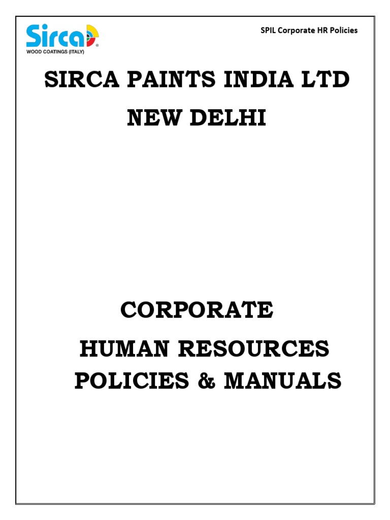 Hr Policies Manuals Pdf Recruitment Internship