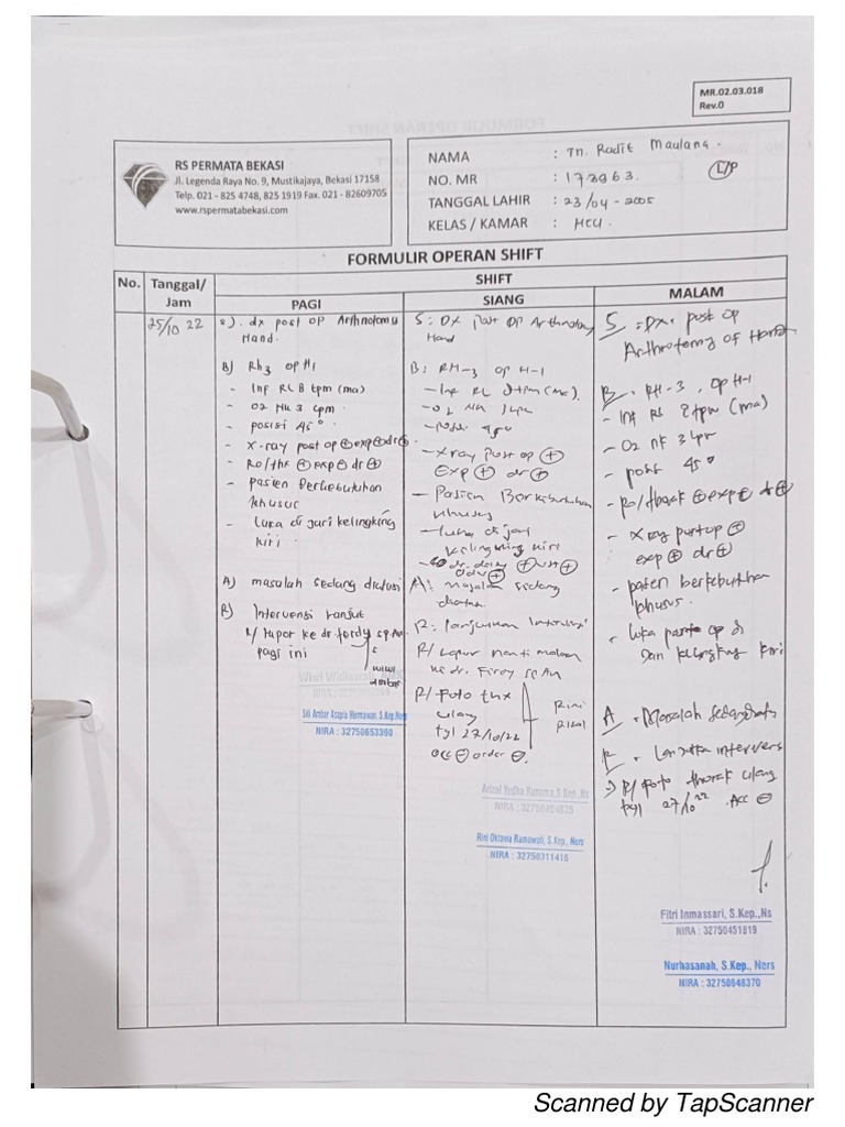 Form Operan Shift | PDF