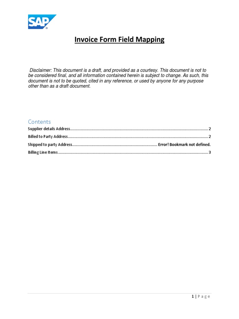 24.1 Manual Work GST Note 2482854 Invoice - Form - Field - Mapping ...