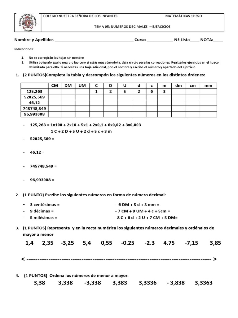 Tema 5 Ejercicios | PDF Tema 5 Ejercicios | PDF