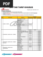 Tarif Ongkir Indah Cargo 2023 | PDF
