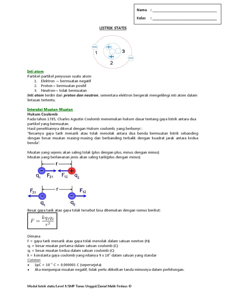 Modul LISTRIK STATIS | PDF