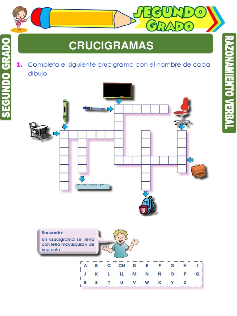 Crucigramas 2 Grado) | PDF