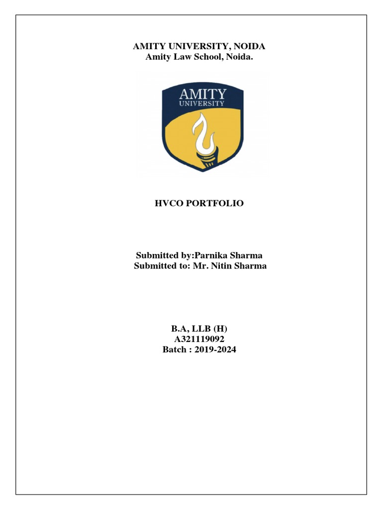 HVCO Portfolio | PDF | Human | Quality Of Life