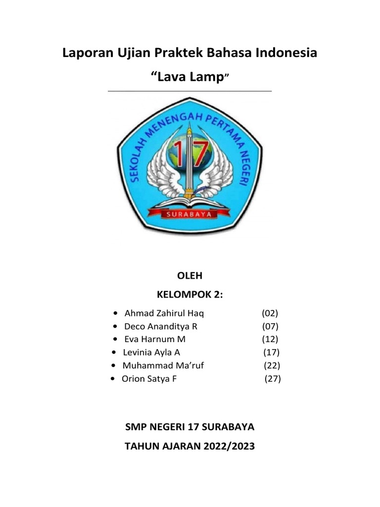 Laporan Ujian Praktek Bahasa Indonesia Kelompok 2 | PDF