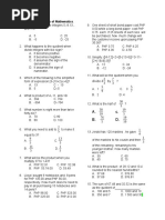MATH QUIZ BEE With Answer | PDF | Lexicology | Notation
