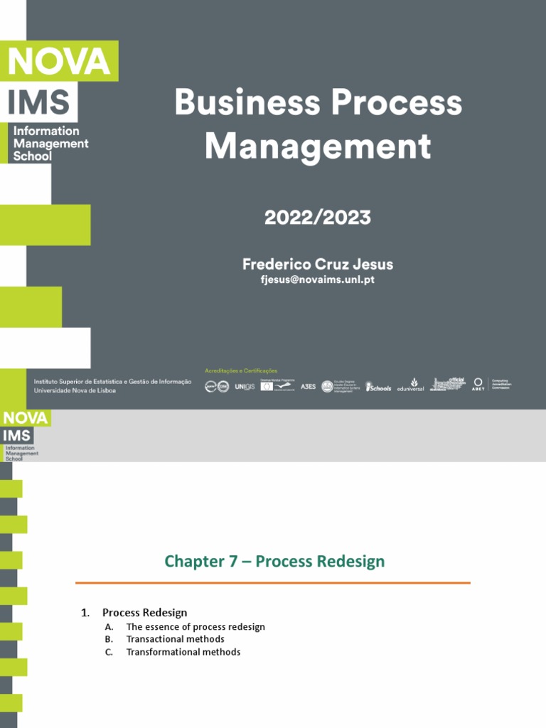 Chapter 7 - Process Redesign | Download Free PDF | Business Process ...