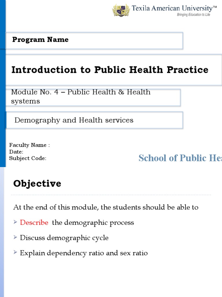 Demographic Processes in Public Health | PDF | Demography ...