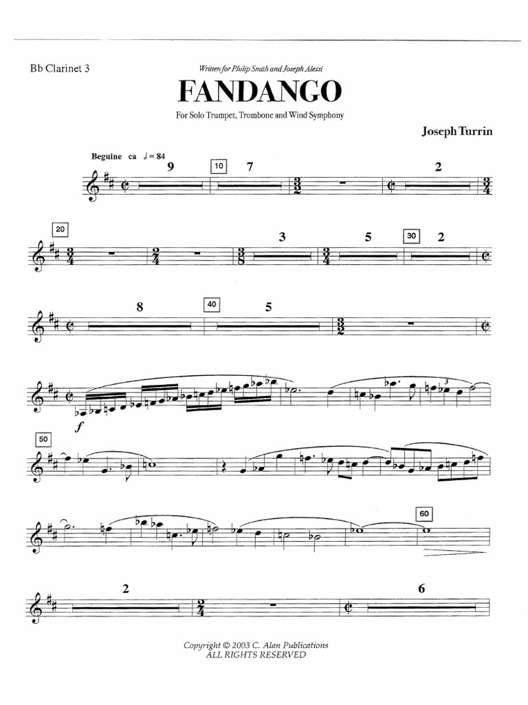 10 Fandango - Clarinet - 3 | PDF