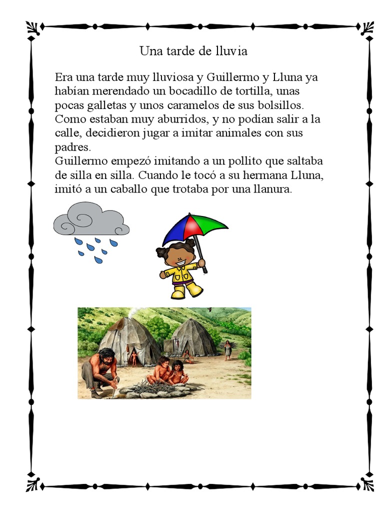 Cuentos Con Fonemas La Letra "LL" Una Trade de Lluvia | PDF