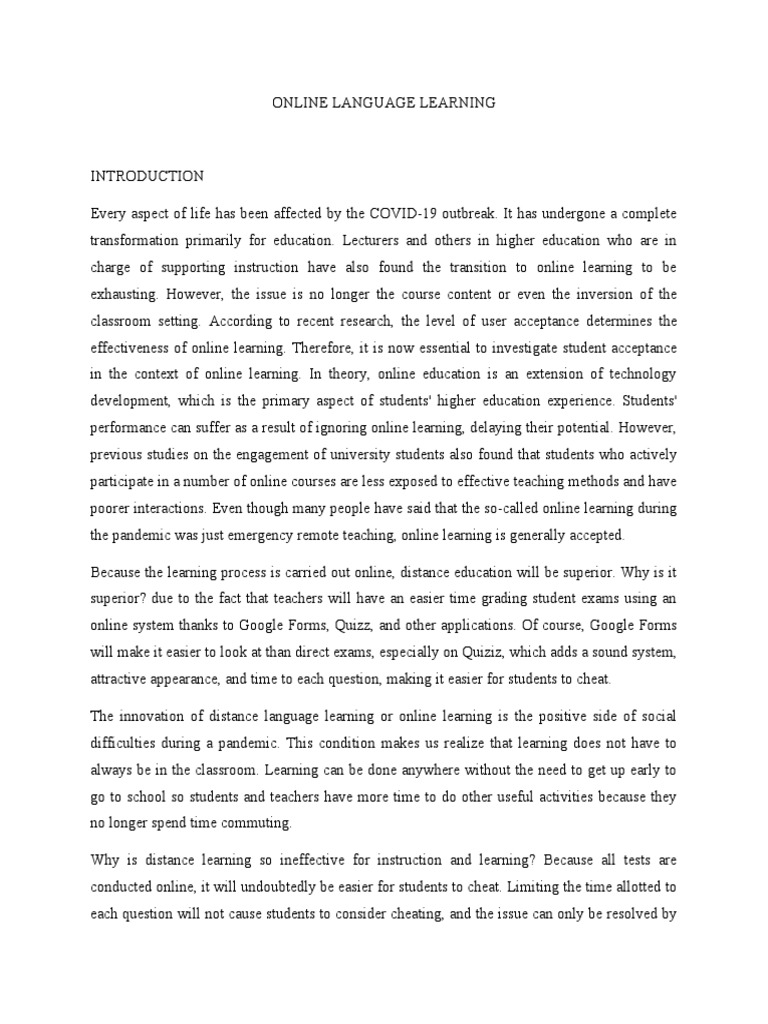 Student Acceptance of Online Learning | PDF | Distance Education ...