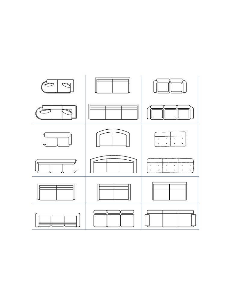 01 04 Cad Blocks Net Sofas Model | PDF