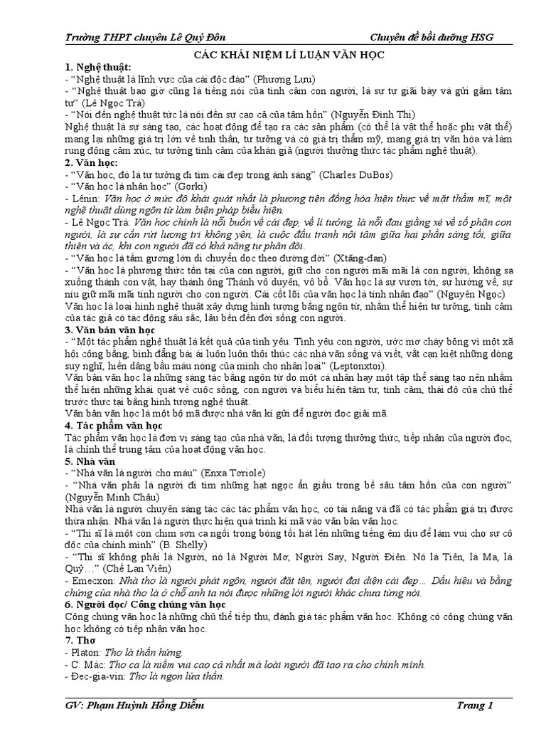 Khai Niem Li Luan | PDF