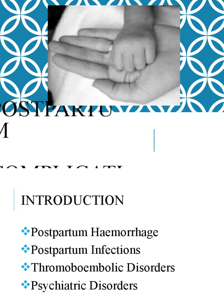 Postpartum Complications | PDF | Childbirth | Postpartum Period