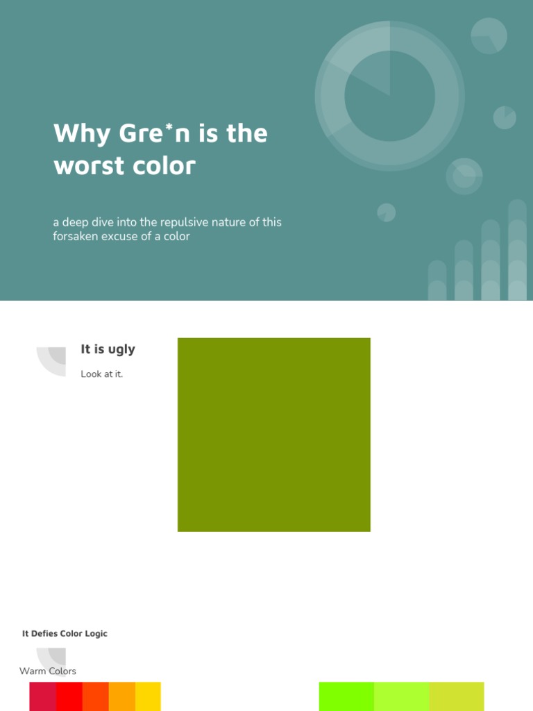 The Case Against Green Color | PDF