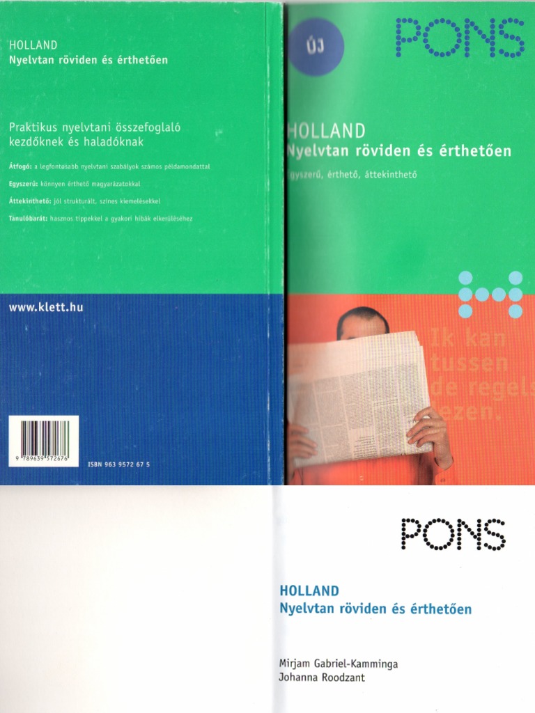 PONS Holland Nyelvtan Röviden És Érthetően | PDF