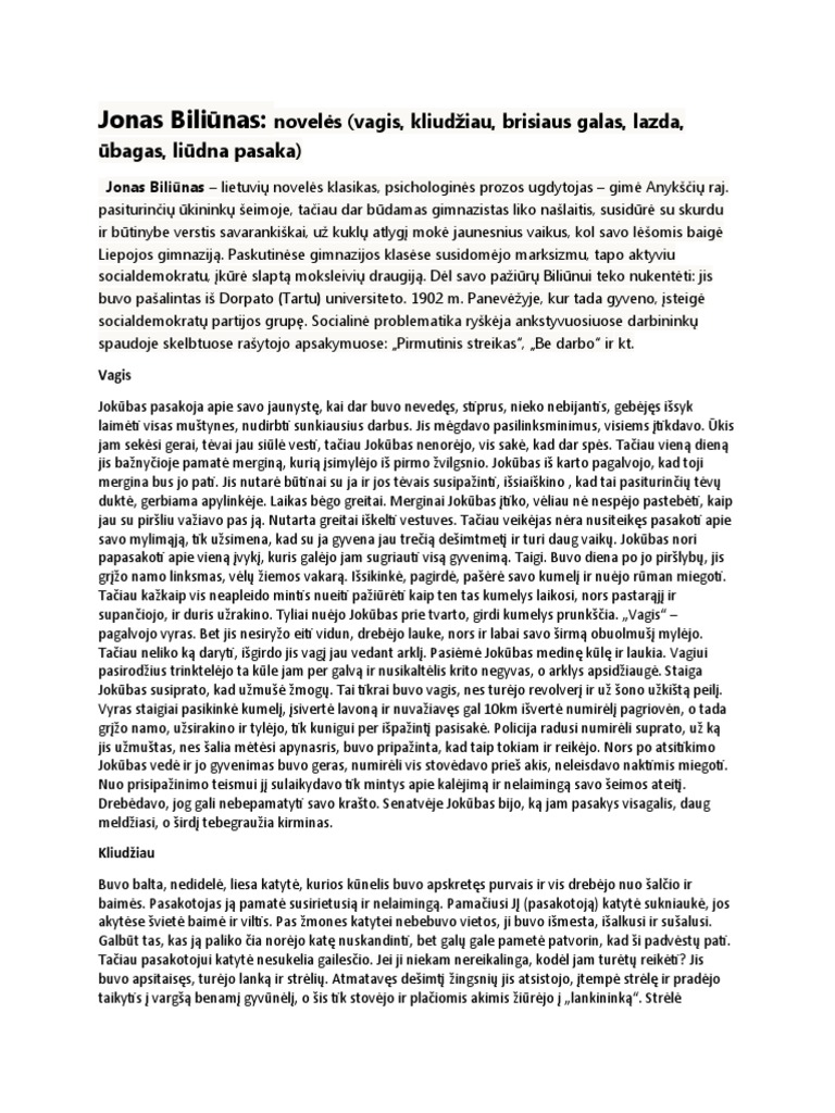 Biliūnas | PDF